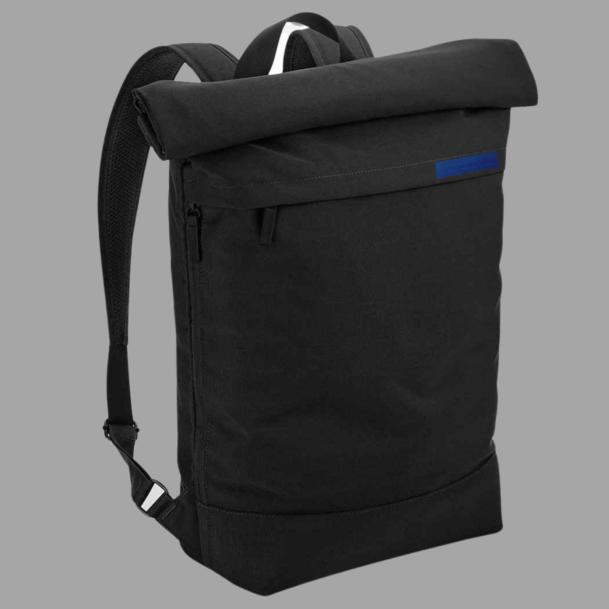 Black Roll Top Backpack | Maris Clothing Company